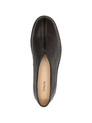 LEMAIRE Piped Leather Slippers - Multicolor