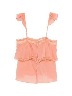 FORTE_FORTE Cotton And Silk Voile Top - Multicolor