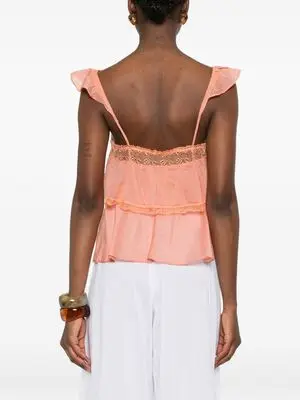 FORTE_FORTE Cotton And Silk Voile Top - Multicolor