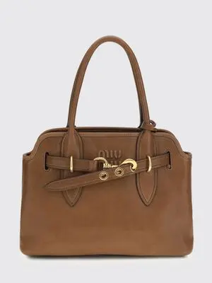 Miu Miu Leather Shoulder Bag - Brown