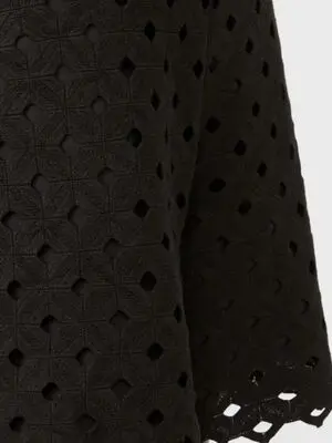 Max Mara Broderie Anglaise Shorts - Black