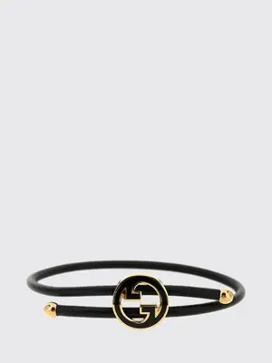 Gucci Leather Double G Bracelet - Black