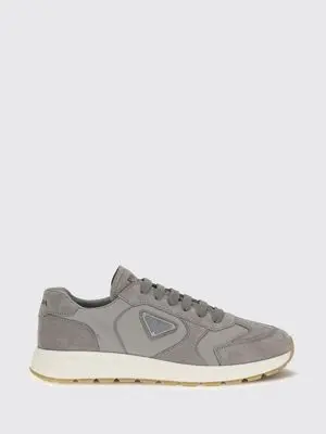 Prada Steel Re-nylon And Suede Sneakers - Multicolor