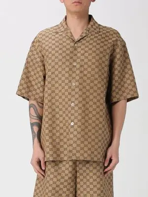 Gucci Shirt Camel - Brown