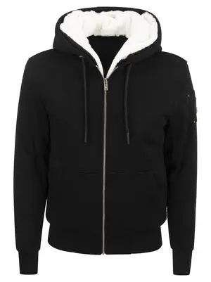 Moose Knuckles Classic Bunny Faux Fur Lined Hoodie - Black