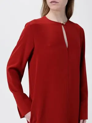 Max Mara Silk Blend Long Sleeve Dress
