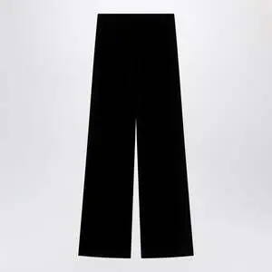 Valentino Garavani Velvet High Waist Wide Leg Trousers