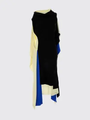 Loewe Asymmetrical Draped Dress - Multicolor