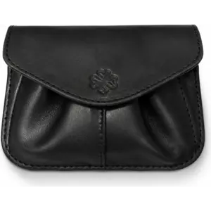ROSZUAR Écrin Liora Sculptural Leather Card Case Black