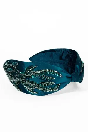 HAIR DRAMA CO Embellished Sequined Headband