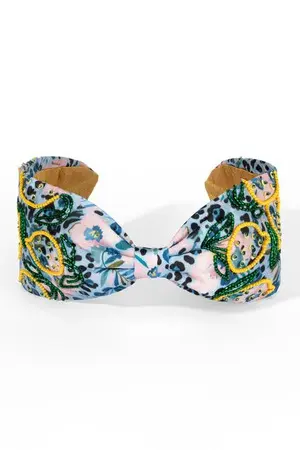 HAIR DRAMA CO. Limoncello Embellished Knotted Headband