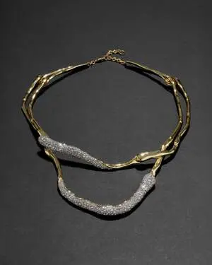 Alexis Bittar Solanales Crystal Twisted Collar Necklace