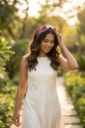 HAIR DRAMA CO Scarlet Garden Headband