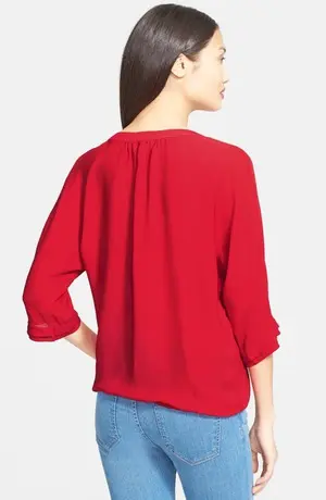 Joie Marru' Semi-sheer Silk Blouse