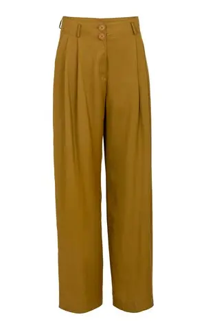 Silvia Tcherassi Opal Straight Leg Pants - Brown
