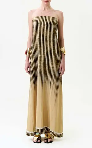Silvia Tcherassi Lirit Silk Maxi Dress