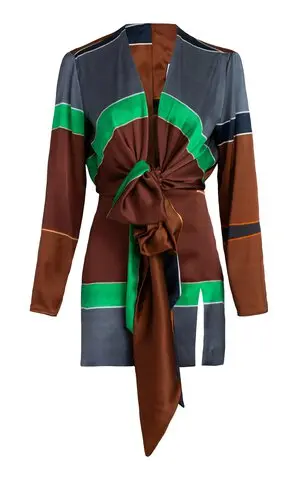 Silvia Tcherassi Midori Silk Mini Dress