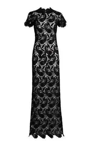 Silvia Tcherassi Roxana Cotton-blend Maxi Dress - Black