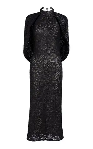 Silvia Tcherassi Neda Cotton-blend Maxi Dress - Black