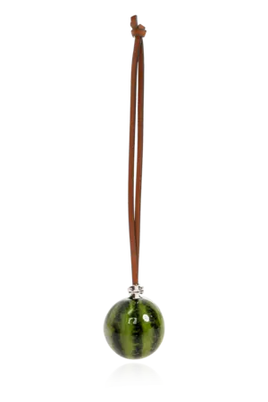 Tory Burch Bag Charm With Watermelon Motif - Brown