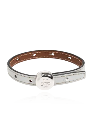 Tory Burch Leather Bracelet - Light Blue
