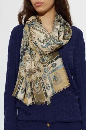 Etro Scarf With Raw Edge Finish