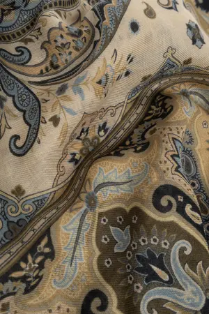 Etro Scarf With Raw Edge Finish