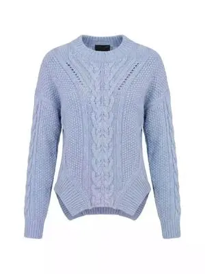 DONDUP Cable-knit Crew-neck Sweater - Blue