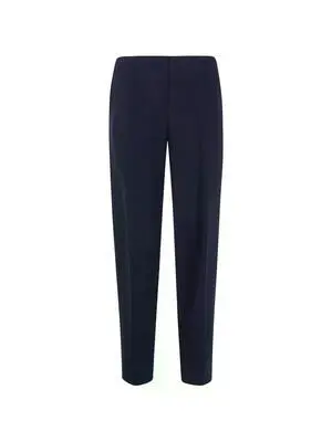 Liviana Conti Pressed-crease Straight-leg Trousers - Black