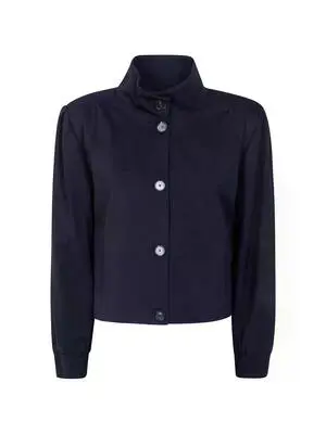 Liviana Conti Button-up Fitted Jacket - Black