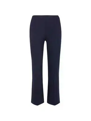 Liviana Conti Pressed-crease Flared Trousers - Black