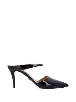 Stella McCartney Patent-finish Heeled Mules - Black