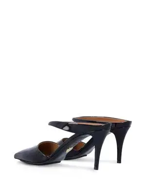 Stella McCartney Patent Finish Heeled Mules