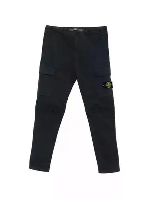 Stone Island Logo-patch Trousers - Blue