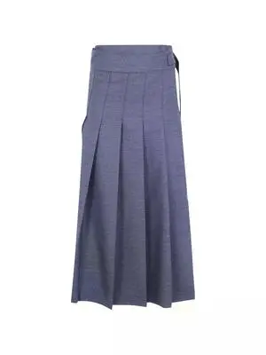 RÓHE Rohe Pleated Wool Mid Skirt