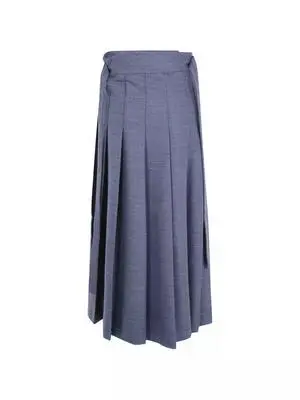 RÓHE Rohe Pleated Wool Mid Skirt