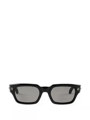 Chrome Hearts Rectangle-frame Sunglasses - Black