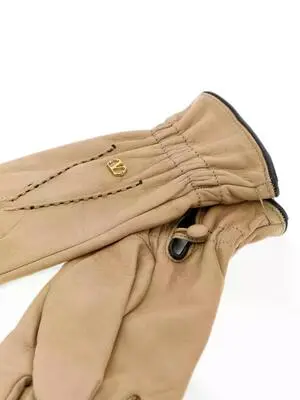 Valentino Garavani Vlogo Leather Gloves