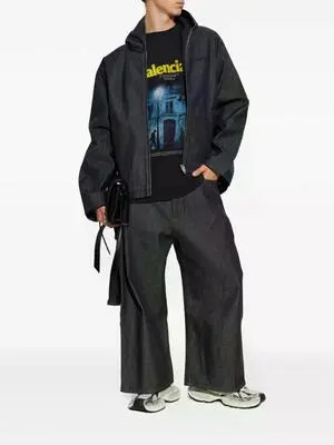 Balenciaga Hooded Denim Jacket