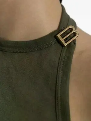 Balenciaga Halterneck Open-back Tank Top