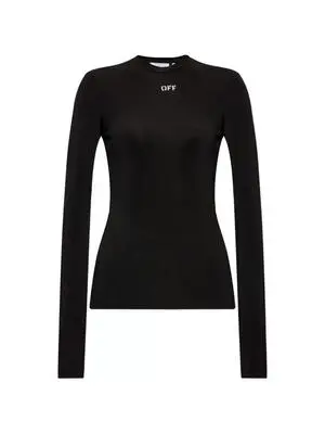 Off-White Logo-print Long-sleeve Top