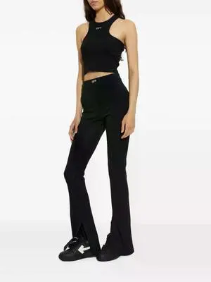 Off-White Ribbed Sleeveless Top