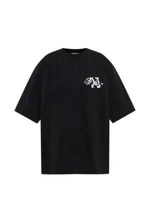 Off-White Embroidered Logo T-shirt - Black