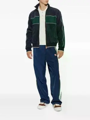Casablanca Logo-patch Bouclé Polo Shirt