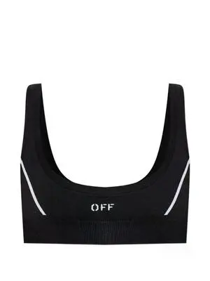 Off-White Logo-embroidered Sports Bra