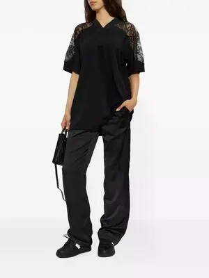 Off-White Lace-panel T-shirt