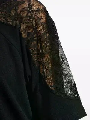 Off-White Floral-lace Panel T-shirt