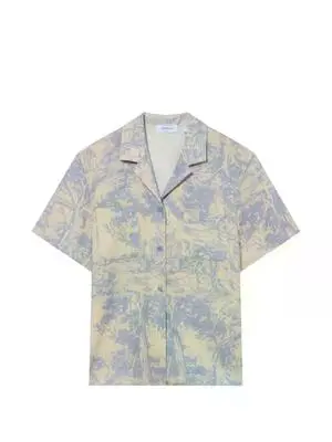 Off-White Landscape Print Shirt - Blue