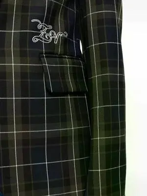 Zadig&Voltaire Vavy Tartan-print Single-breasted Blazer