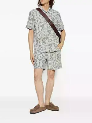 SAMSOE SAMSOE Sajabari Jacquard-patterned Shorts - Neutrals